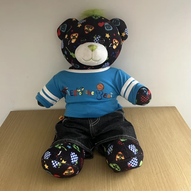 BUILD-A-BEAR 16” ROCK n Roll Mohawk Bear Soft Toy Read Description £9. ...