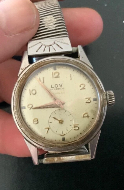 FOND HORLOGER VINTAGE Montre Lov Précision EUR 24,99 - PicClick FR