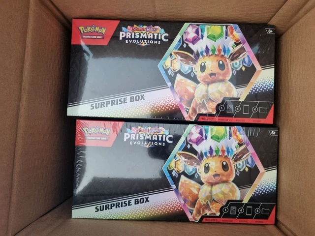 2X POKÉMON TCG:SCARLET &Violet- Prismatic Evolutions Surprise Box, NEW🏷️ FAST🚚 £90.00 - PicClick UK