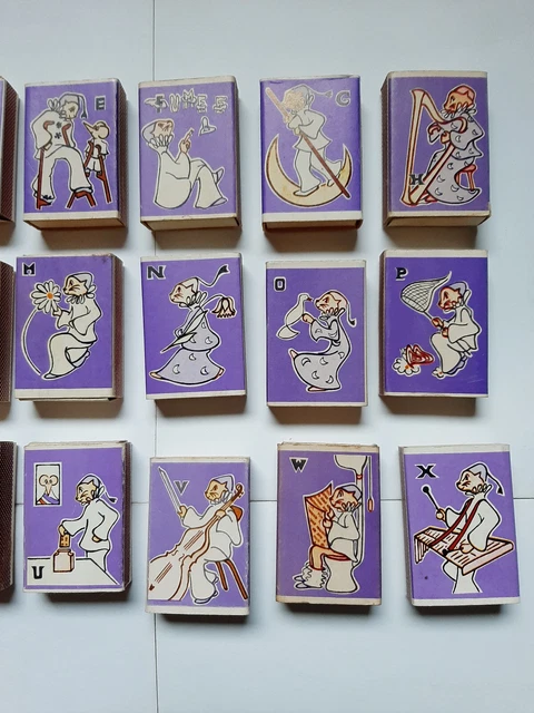 BOITES D'ALLUMETTES SEITA ABECEDAIRE CHATS Matchbox ABC BOOK CATS Full ...