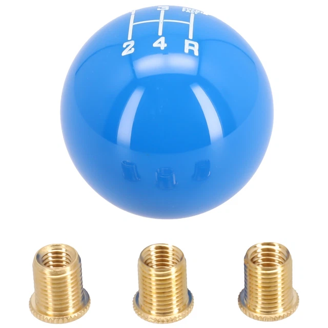 RESIN GEAR SHIFT Knob 5 Speed Universal Car MT Manual Shifter Lever Red ...