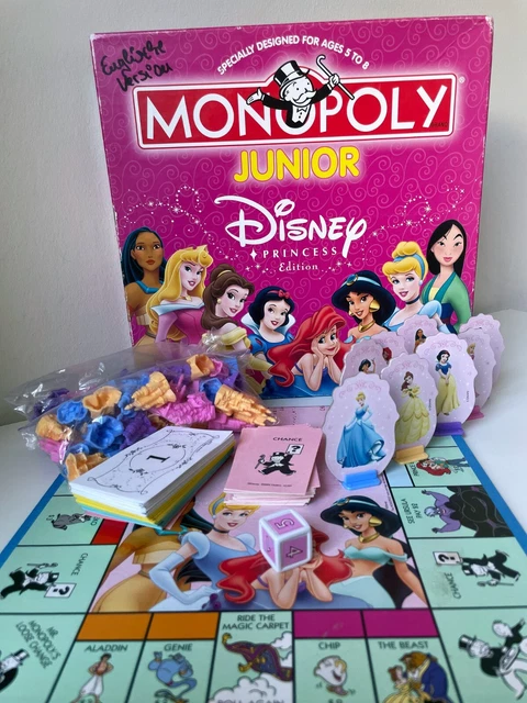 MONOPOLY JR JUNIOR Disney Princess Edition Parker Brothers & Hasbro EUR ...