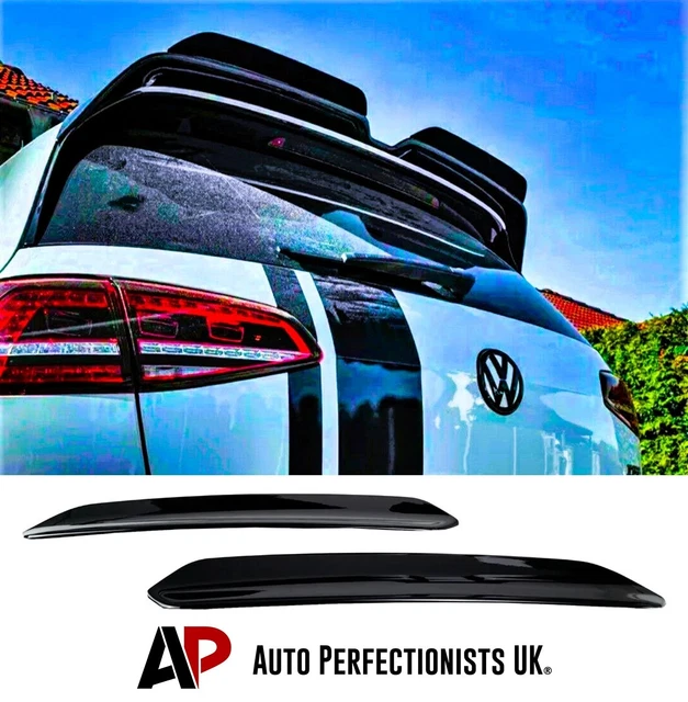 VW GOLF R GTD GTI Oettinger Style Rear Unpainted Spoiler Extensions MK7 ...