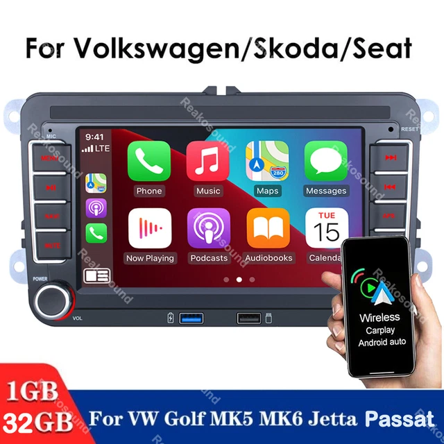 FOR VW GOLF MK5 MK6 Jetta Passat Android Apple Carplay Car Stereo Radio ...