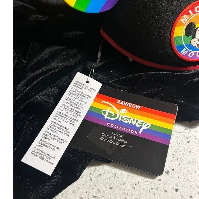 DISNEY RAINBOW MICKEY Mouse Ear Hat Pride Collection £10.67 - PicClick UK