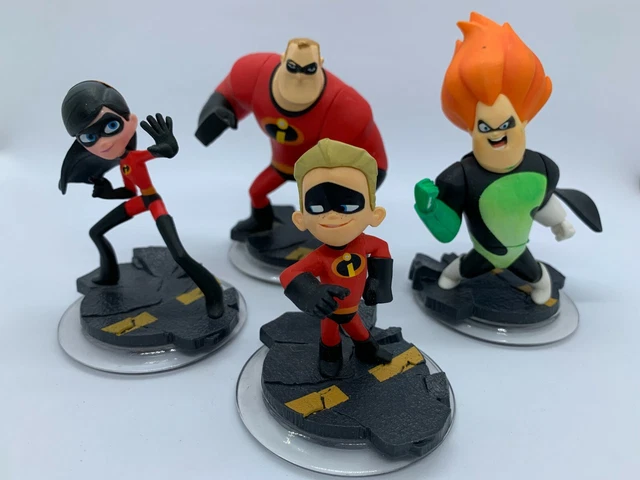 DISNEY PIXAR INFINITY Incredibles Characters Mr Incredible Violet Dash ...