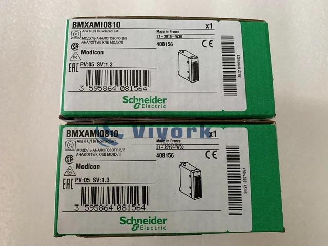 SCHNEIDER MODICON BMXAMI0810 ANALOG INPUT MODULE 8 U/I ISOLATED NEW £ ...