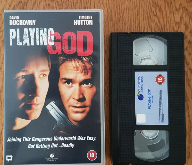 PLAYING GOD (VHS) BIG BOX - David Duchovny + Angelina Jolie + Timothy ...