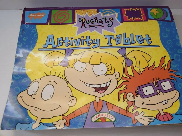 VINTAGE NICKELODEON RUGRATS Large Activity Tablet Vintage 1997 landolls ...
