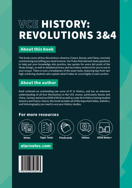 ATAR NOTES VCE History: Revolutions 3&4 Notes (2025-2026) $35.00 ...