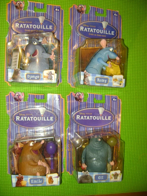 RATATOUILLE DISNEY PIXAR Remy-Git-Django-Emile Action Figure Mib EUR 60 ...