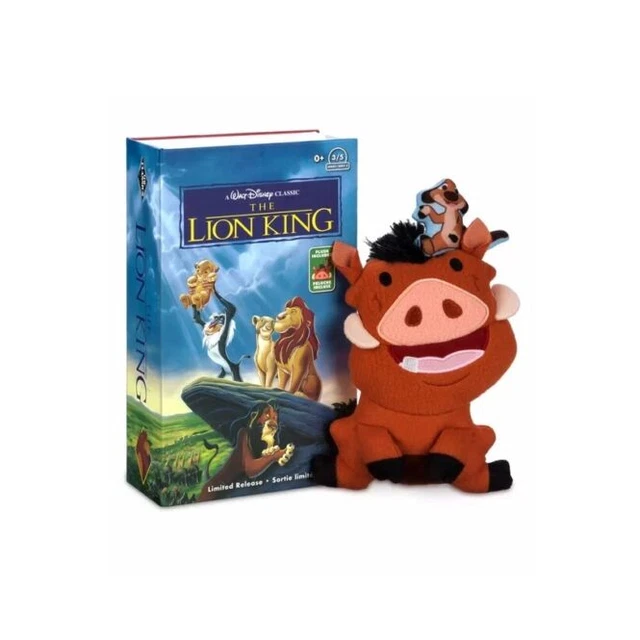 DISNEY TIMON AND Pumbaa VHS Plush The Lion King Small 8'' Limited ...