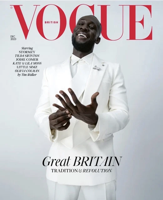 BRITISH VOGUE MAGAZINE December 2023 STORMZY Collectors Cover *🇬🇧* £9. ...