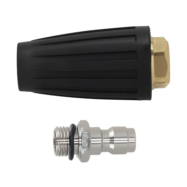 HEAVY DUTY ROTATING Pressure Washer Nozzle Head 4000 PSI 1/4" Quick ...