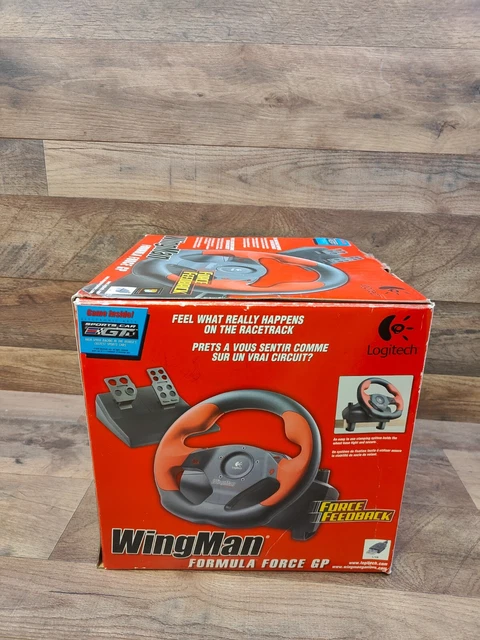 LOGITECH WINGMAN FORMULA Force GP USB Force Feedback Steering Wheel and ...
