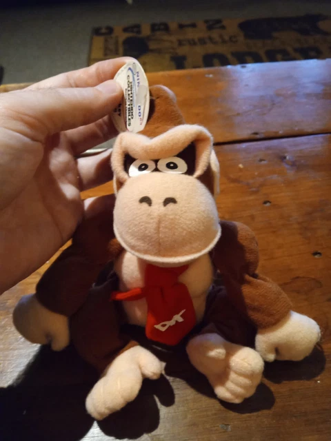 1997 BD&A NINTENDO 64 Super Mario Bros BDA N64 Donkey Kong Bean Plush ...