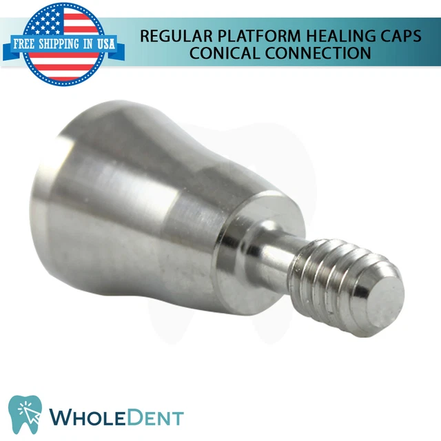 5X RP CONICAL Connection Healing Caps Titanium Dental Implant Abutment ...