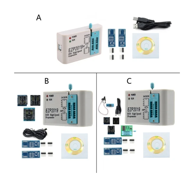 EZP2019 USB PROGRAMMER High Speed SPI USB for 24 25 93 EEPROM Flash ...