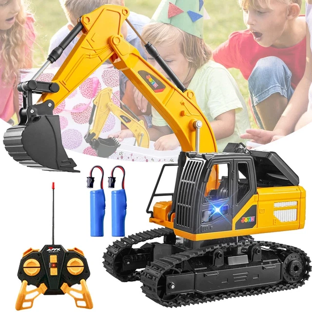 REMOTE CONTROL DIGGER Excavator Toy RC Construction Truck Toys Kids RC ...