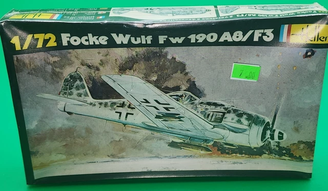 HELLER FOCKE WULF Fw190 A8/F3 Model Airplane Kit 1:72 #235 SEALED $16.11 - PicClick CA