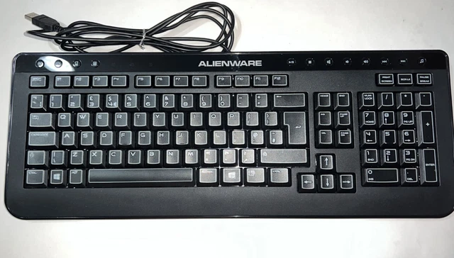 ALIENWARE SK-8165 104-KEY Full Size USB kabelgebundene schmale Tastatur ...