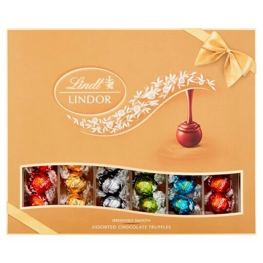 LINDT LINDOR COFFRET Cadeau de Noël Assortiment Truffes Chocolat 525g ...