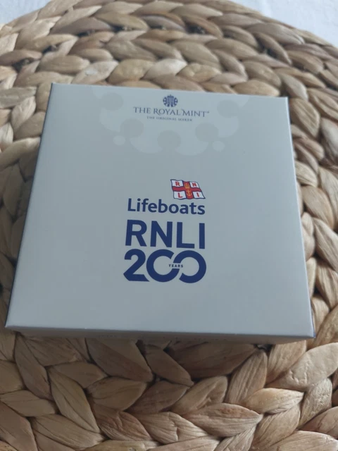 200 YEARS OF The Rnli 2024 Silver Proof Piedfort Coloured 50P Coin £90. ...