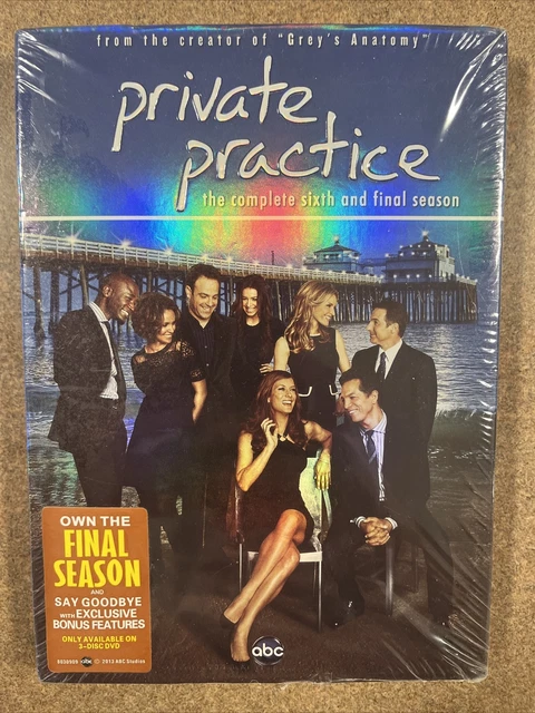 PRIVATE PRACTICE THE Complete Sixth (Final) Season 6 DVD 2013 3-Disc ...