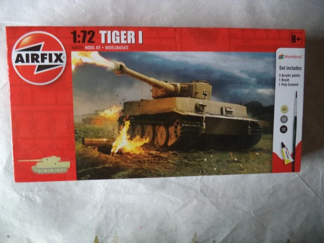 AIRFIX TIGER 1 TANK MODEL KIT NO 68222 1/72 SCALE boxed £4.99 - PicClick UK
