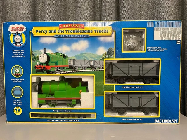 BACHMANN 90069 G Scale Gauge Percy &Troublesome trucks train set-Thomas ...