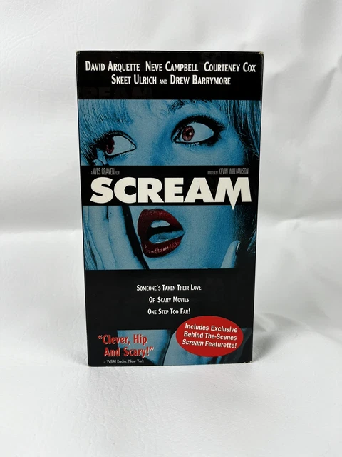 SPECIAL LIMITED WES Craven Scream VHS Rare Blue Cover Drew Barrymore ...