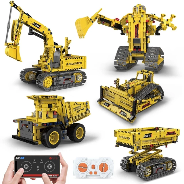 DIGGER CAR REMOTE Control Excavator RC Tractor Bulldozer Crawler Truck ...