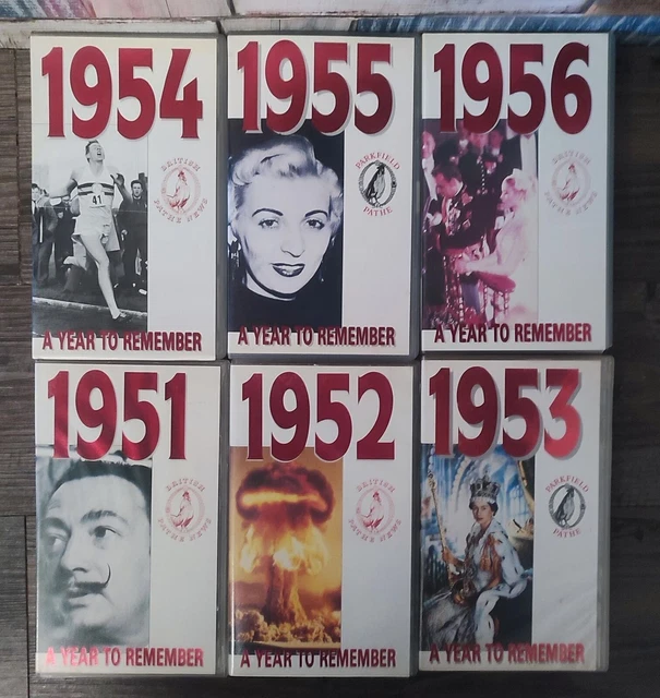 A YEAR TO Remember 1951-1956 On VHS Video Cassette Tape £29.99 ...