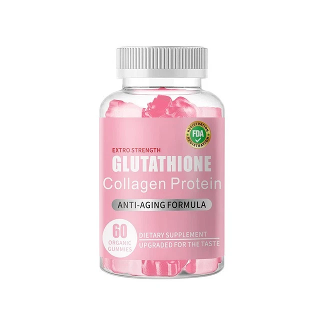 GLUTATHIONE COLLAGEN SOFT Candy Collagen Gummies Anti-Aging Skin Glow ...