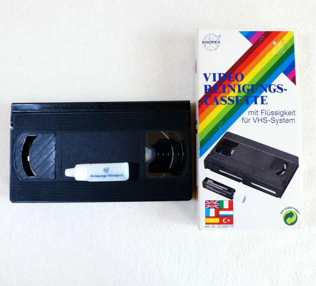 KNOPEX VHS S-VHS Videorecorder VCR Reinigungscassetten ...