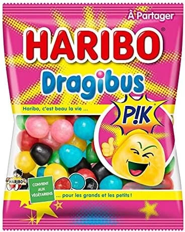 LOT DE 3 - HARIBO - Bonbons Dragibus Pik - paquet de 220 g EUR 38,04 ...