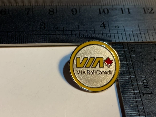 VIA RAIL CANADA Logo Railway Train Locomotive Railroad Lapel Pin ...