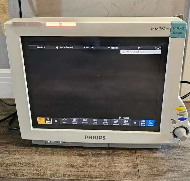 PHILIPS INTELLIVUE MP70 Touch Colour Patient Ecg/Ekg Monitor Bedside ...