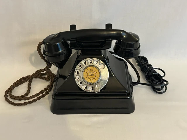 1930’S/40’S BAKELITE PYRAMID Style Telephone with Bell Box Working £80. ...