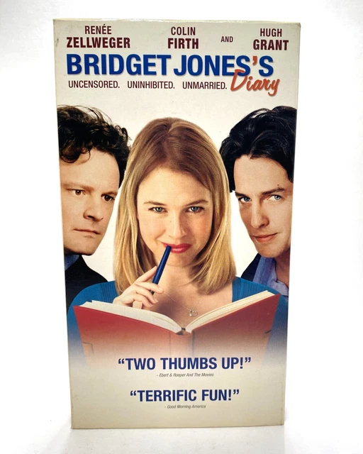 BRIDGET JONES'S DIARY VHS Tape: Renee Zellweger, Colin Firth, Hugh ...