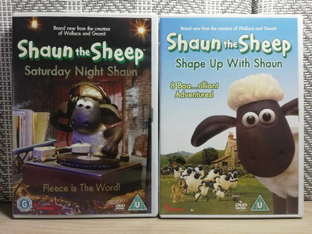 2 X SHAUN The Sheep DVD - Shape Up With Shaun + Saturday Night - Free ...
