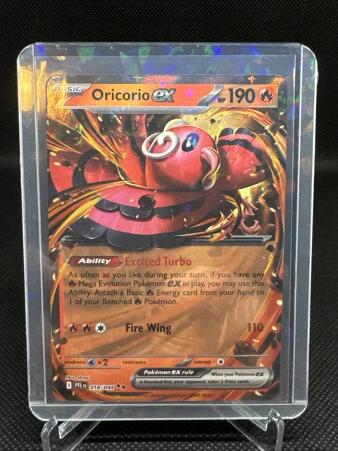 POKÉMON PHANTASMAL FLAMES Oricorio EX 018/094 Double Rare Holo NM £1.56 ...