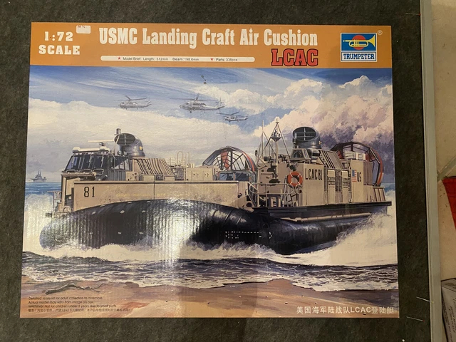 TRUMPETER 1:72 USMC Landing Craft Cusion LCAC Luftkissenboot ...