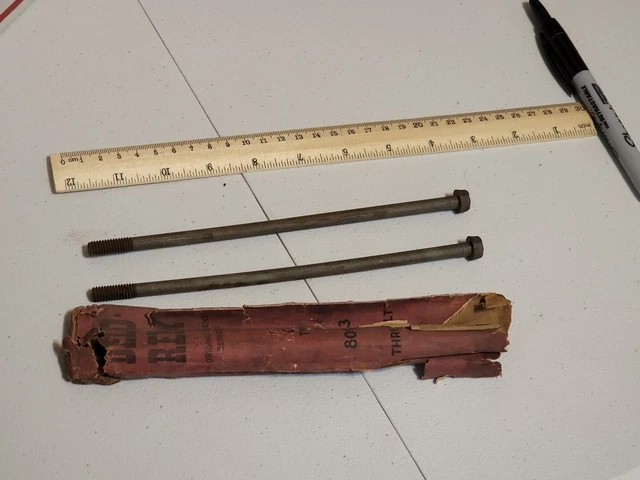 NOS 1953-62 CORVETTE generator main case bolts X2 GM 809763 OEM BOLTS ...