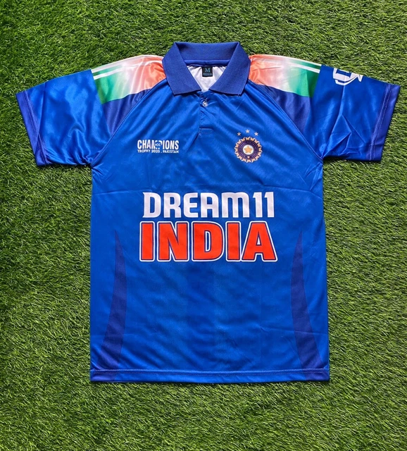 NEW CRICKET ICC Champions Trophy 2025 India Team Jersey T-Shirts For Men's £35.99 - PicClick UK