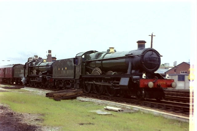 35MM RAILWAY COLOUR Negative GWR Hall 6998 and Castle 5051 at Hereford ...