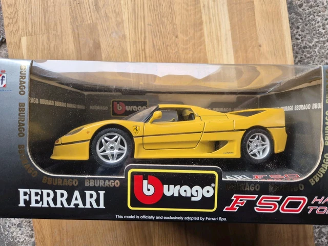 BBURAGO FERRARI F50 Hard Top Model In Rare Yellow. £25.00 - PicClick UK
