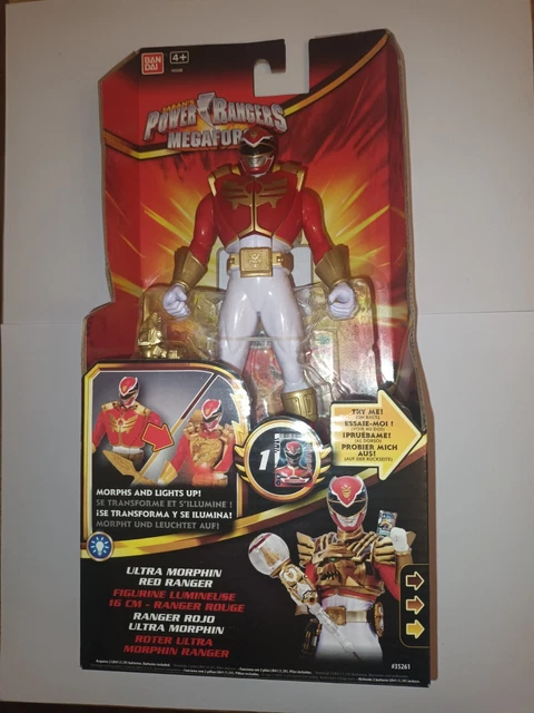 FIGURINE NEUVE POWER Rangers Mega Force Ultra Morphin Red Ranger Bandai ...