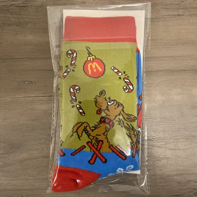MCDONALD'S GRINCH SOCKS 2025 Christmas Adult Happy Meal Multicoloured ...