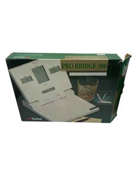 VINTAGE PRO BRIDGE 500 Electronic Card Game Saitek Boxed Complete ...